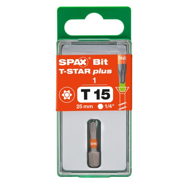 Vijačni Nastavek Spax Bit T-starplus T15 1kos - Merkur.si