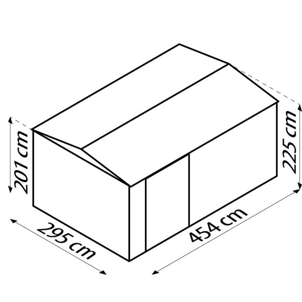 Kovinska Vrtna Hiška Vitavia Parker 1015, Antracit - Merkur.si