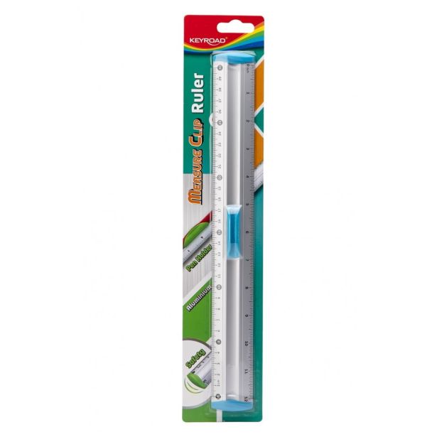 Ravnilo, šablona Office 30 Cm Alu. Z Držalom Kr971313 Blister - Merkur.si