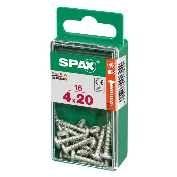 Vijak Cilindrična Glava Spax Trx 4x20 V Zavitku 16 Kos - Merkur.si