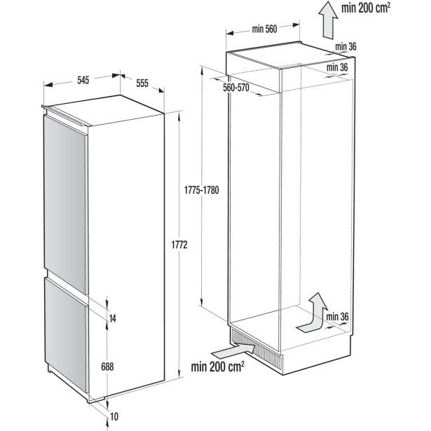Hladilnik In Zamrzovalnik Gorenje Gdnrk5182a2 - Merkur.si